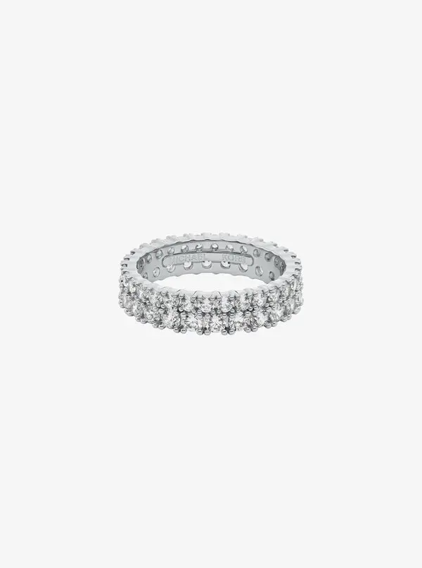 Michael Kors Double Pavé Ring - Silver