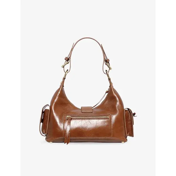 The Kooples Patch-pocket Leather Shoulder Bag