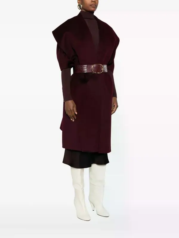 Elisabetta Franchi Belted Wool Cape