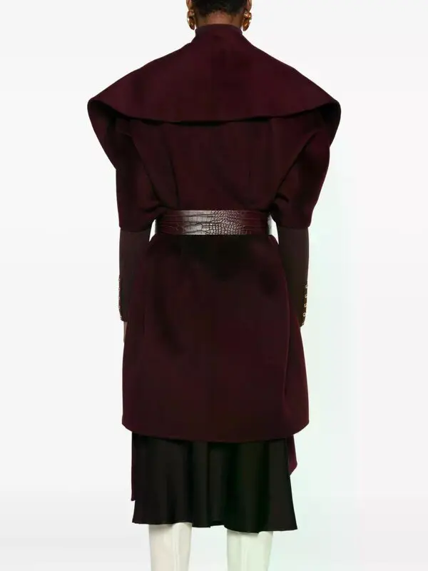 Elisabetta Franchi Belted Wool Cape