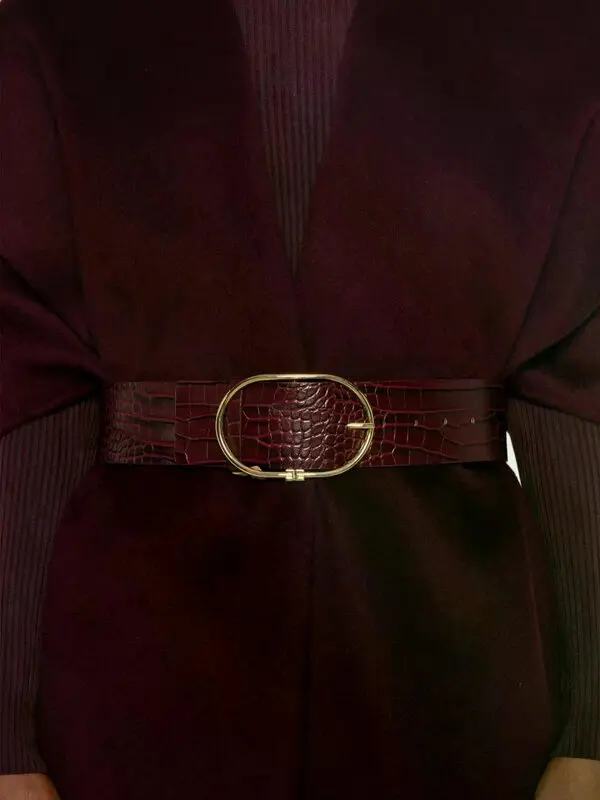 Elisabetta Franchi Belted Wool Cape