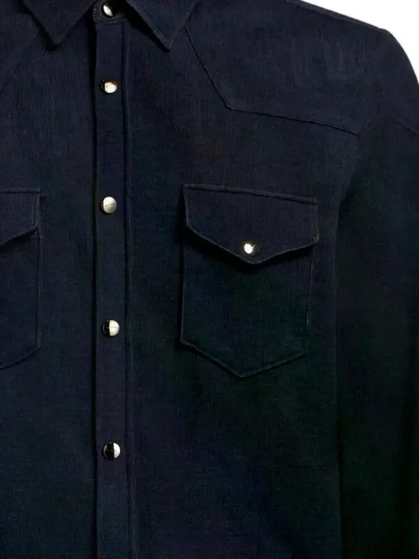 Etro Button-placket Flap-pocket Shirt - Blue