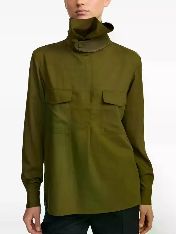 YVES SALOMON High-neck Blouse