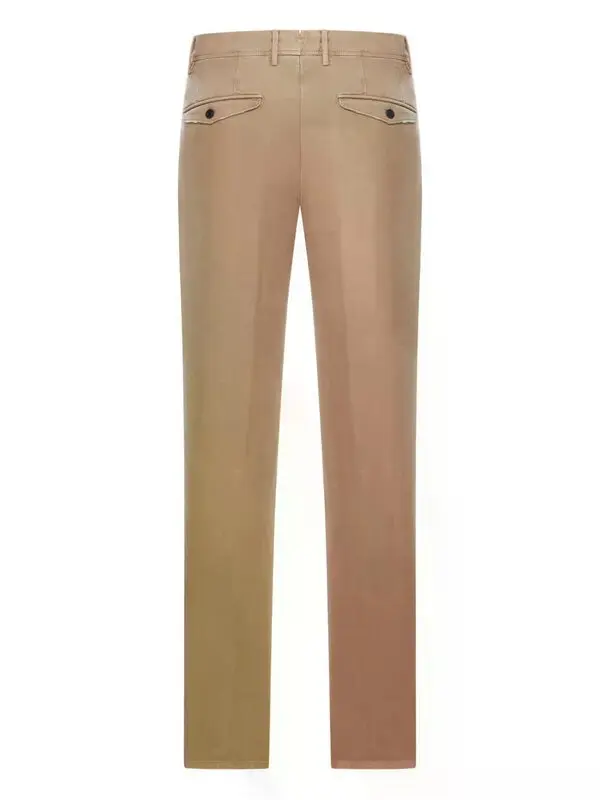 Incotex Pleated Cotton Chinos - Neutrals