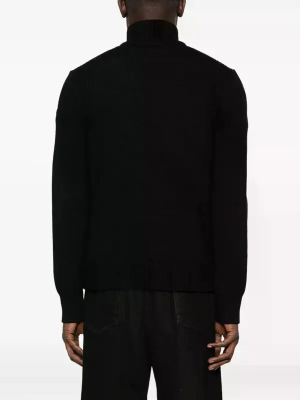 Moncler Panelled Padded Cardigan With Knitted Sleeves