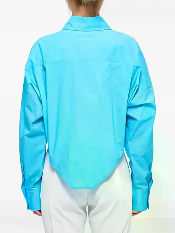 MAISON MARGIELA Long-sleeved Pointed-hem Shirt