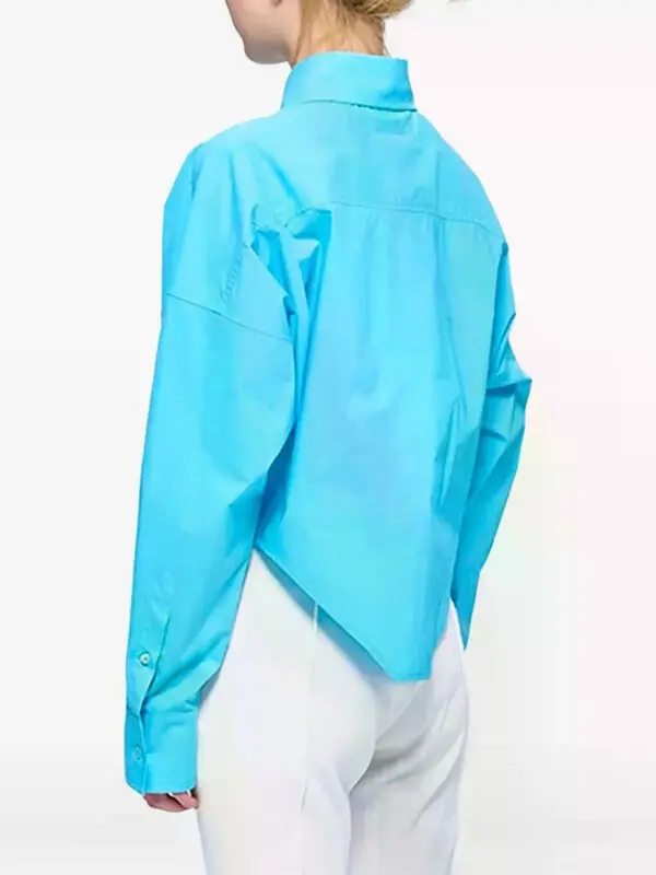 MAISON MARGIELA Long-sleeved Pointed-hem Shirt