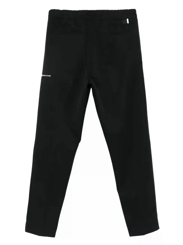 LOW BRAND Ring-detail Straight-leg Trousers