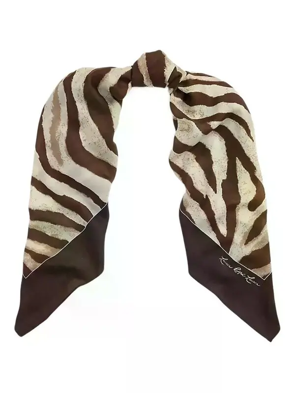Ralph Lauren Zebra-print Wool-silk Blend Scarf