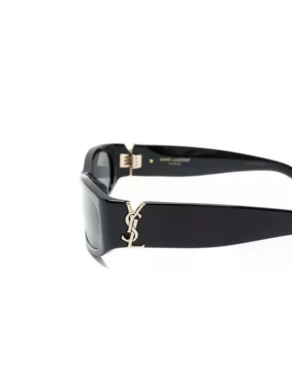 Saint Laurent Logo-plaque Rectangle Sunglasses