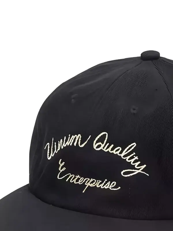 Visvim Logo-detail Wool-linen Cap - Black