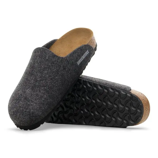 BIRKENSTOCK Amsterdam Bs Felt Clogs - Anthracite