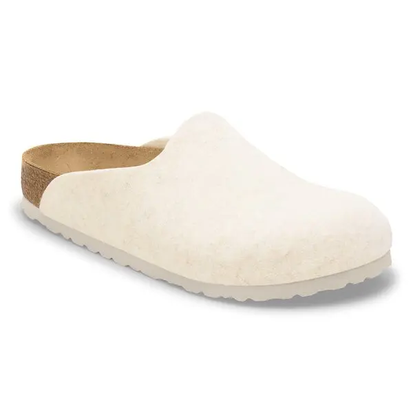 BIRKENSTOCK Amsterdam Bs Felt Clogs - Eggshell