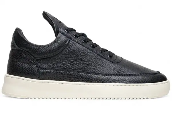 Filling Pieces Low Top Grain Leather Sneakers