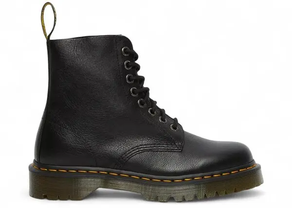 Dr. Martens 1460 Bex Pisa Leather Lace-up Boots - Black
