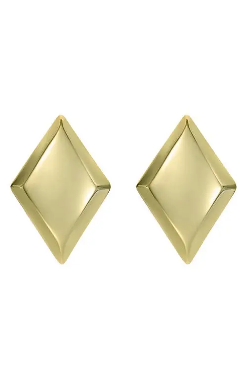 Ted Baker London Georgie Diamond Shape Stud Earrings - Gold Tone