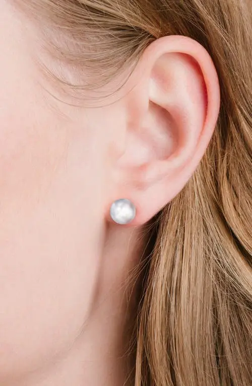 CRISLU Faux Pearl Stud Earrings