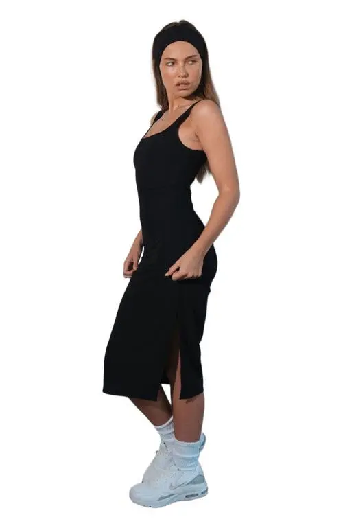 VITALITY Cloud Ii Rib Basic Midi Dress - Midnight