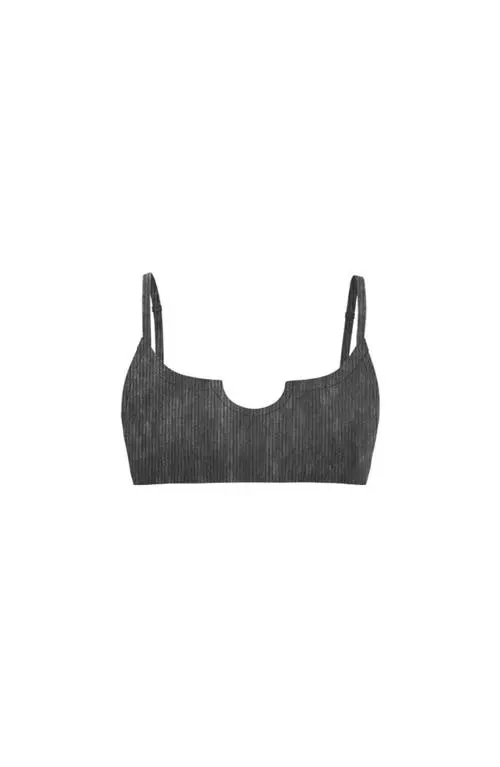 VITALITY Cloud Ii Rib Notch Bra - Iron Washed