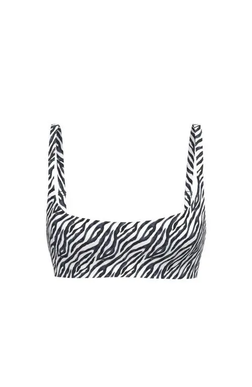 VITALITY Cloud Ii Petite Scoop Bra - Zebra Print
