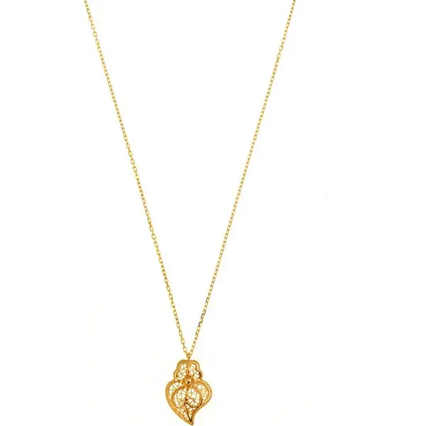 ARTE NOVA JEWELLERY 19.2kt Gold Filigree Necklace - Gold 19/2kt