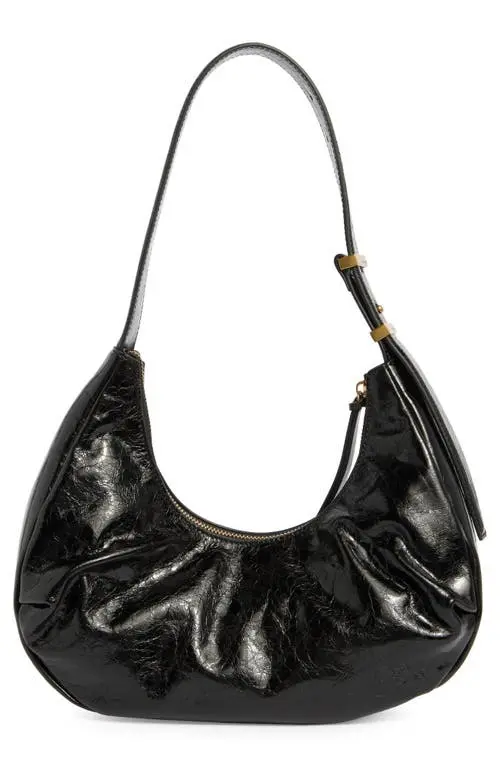 Rag & Bone Hudson Leather Hobo Bag - Black