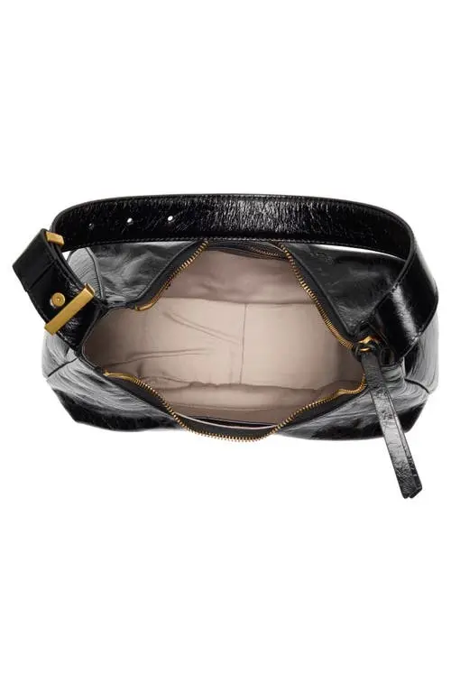 Rag & Bone Hudson Leather Hobo Bag - Black