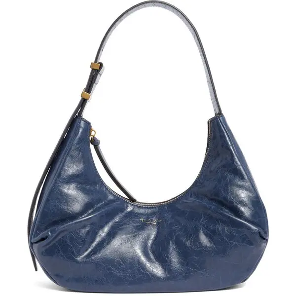Rag & Bone Hudson Leather Hobo Bag - Blue