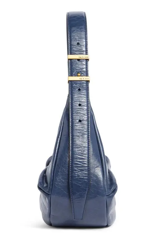 Rag & Bone Hudson Leather Hobo Bag - Blue