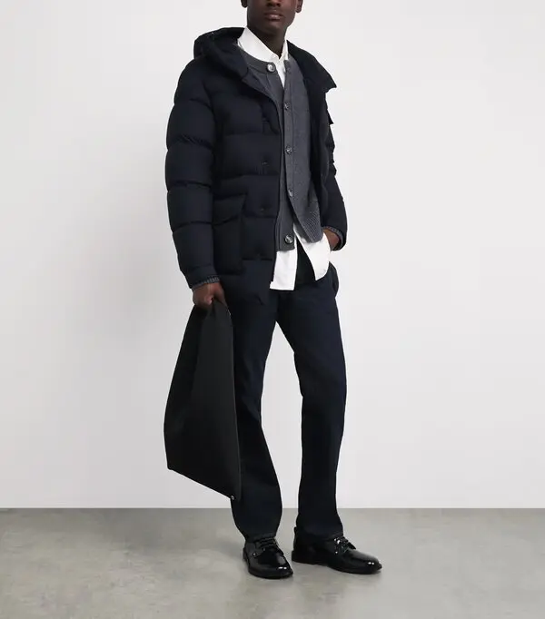 Moncler Down Bretagne Puffer Jacket - Blue