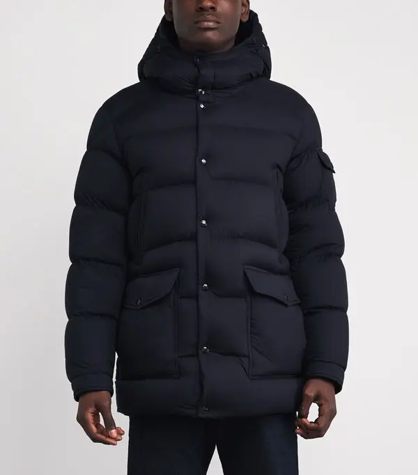 Moncler Down Bretagne Puffer Jacket - Blue