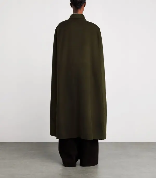 WOLK MORAIS Cashmere On Set Cape Maxi Coat - Brown