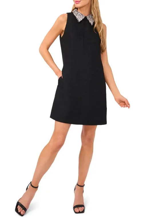 CECE DUPRAZ Embellished Collar Shift Dress
