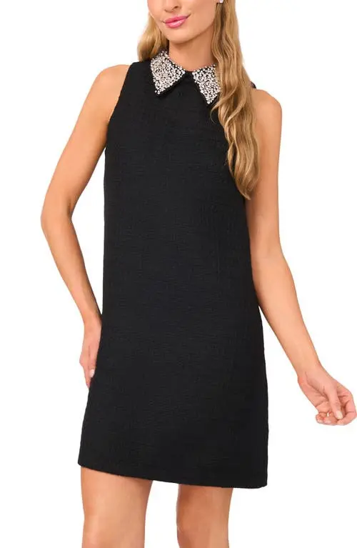 CECE DUPRAZ Embellished Collar Shift Dress