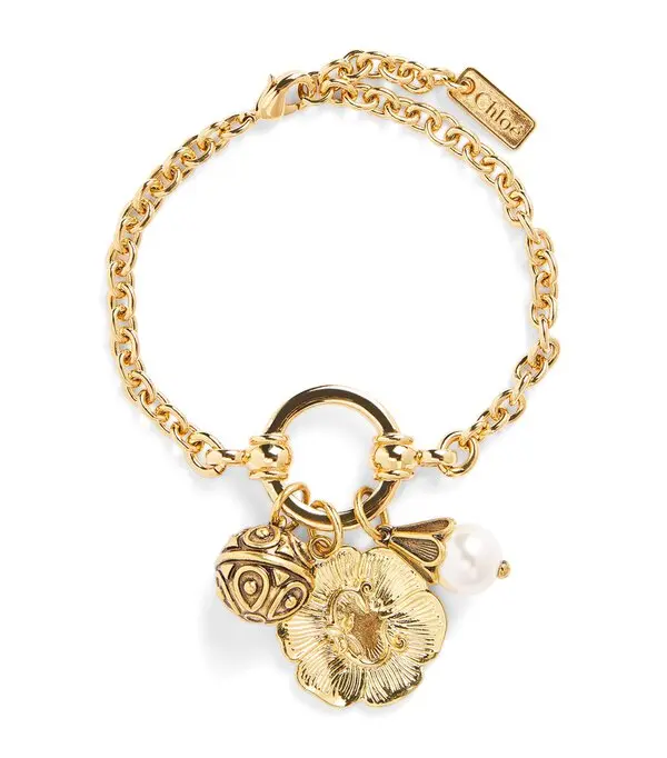Chloé Victorian Charm Necklace - Gold