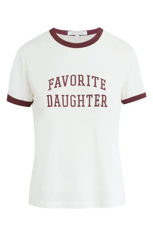 FAVORITE DAUGHTER Logo Ringer T-shirt