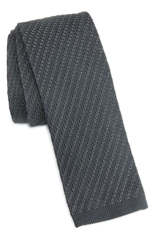 Brioni Knit Silk Tie - Flannel