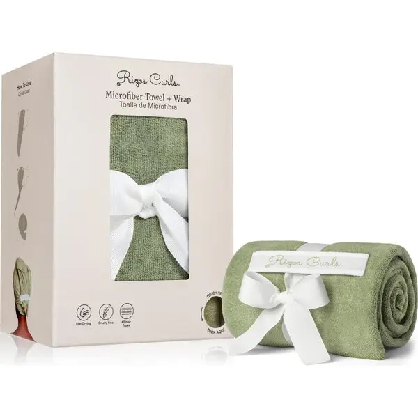 RIZOS CURLS Microfiber Towel Wrap - Sage Green