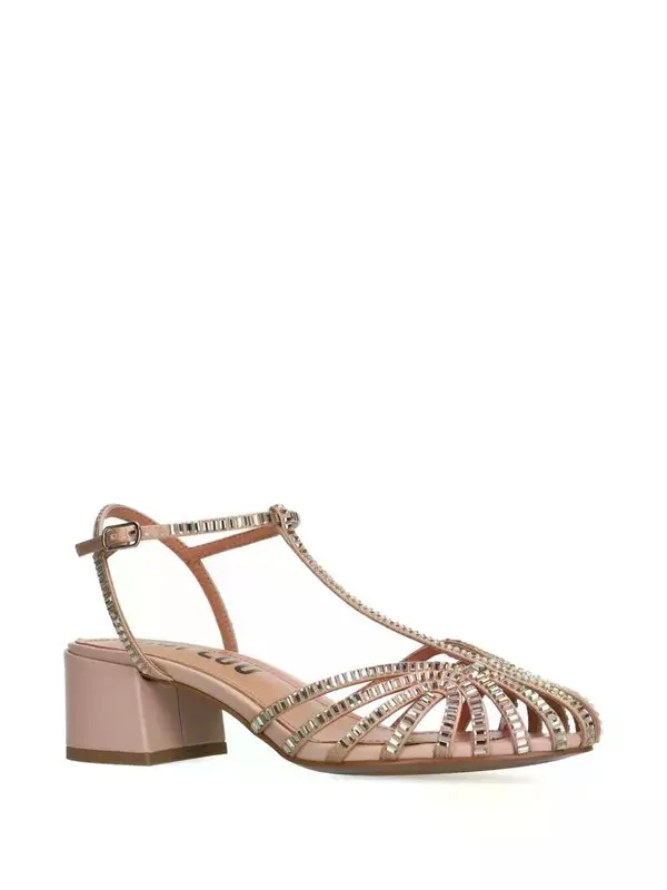 BIBI LOU Crystal-embellished T-bar Sandals