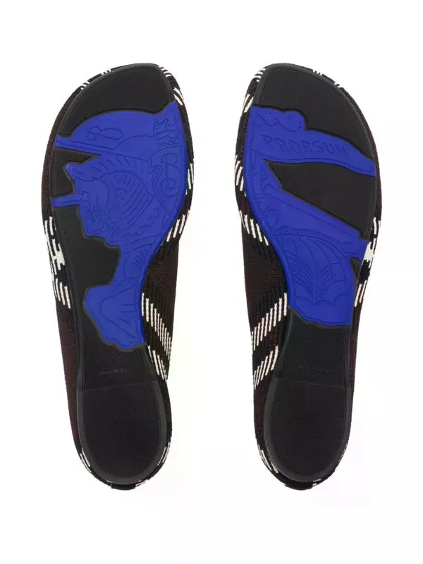 Burberry Check Knitted Ballet Flats