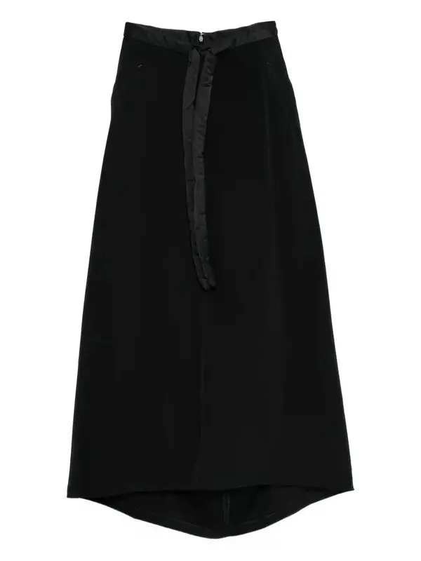 Y3 Padded-detail Maxi Skirt