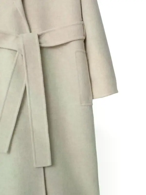 Burberry Hooded Cashmere Wrap Coat