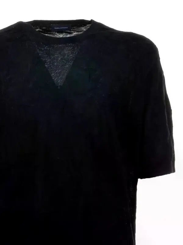 Tagliatore Short-sleeved Cotton T-shirt - Black