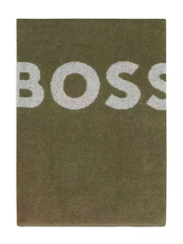 BOSS Logo-embroidered Beach Towel
