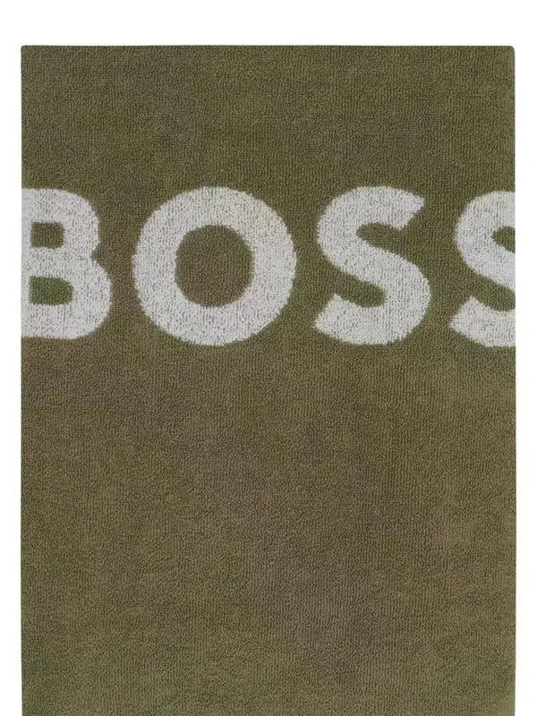 BOSS Logo-embroidered Beach Towel