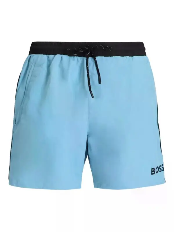 BOSS Drawstring Swim Shorts - Blue