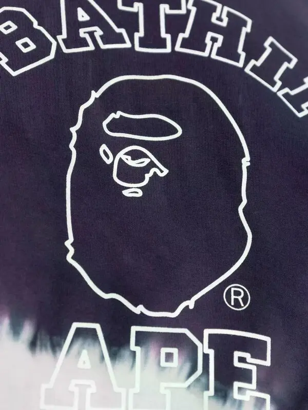 A BATHING APE Tie-dye Logo T-shirt