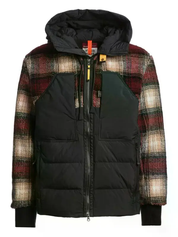 PARAJUMPERS Plaid-panel Quilted Jacket