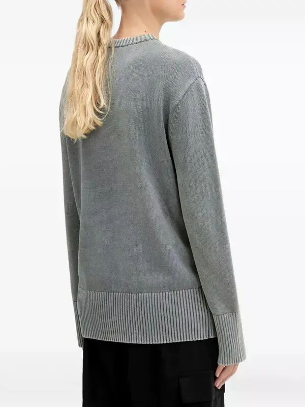 Karl Lagerfeld Logo-embroidered Crew-neck Sweater