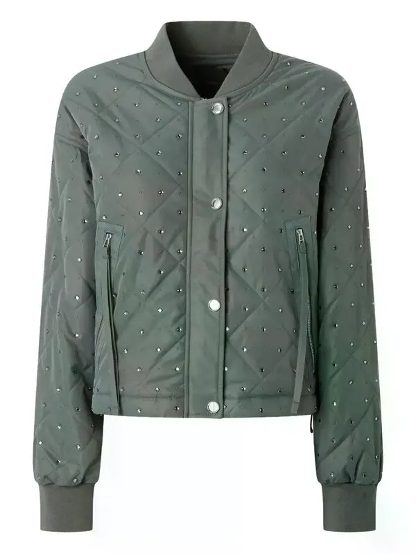 Pinko Quilted Embellished Bomber Jacket